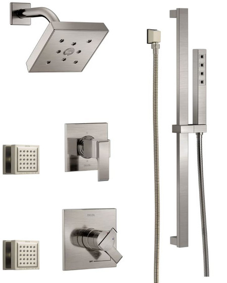 Delta Monitor 17 Series Dual Function Pressure Balanced Shower System ...