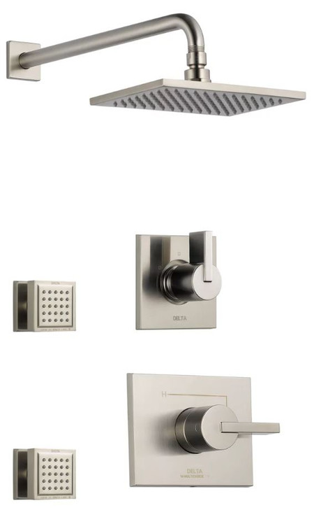 Delta Monitor 14 Series Single Function Pressure Balanced Shower System ...