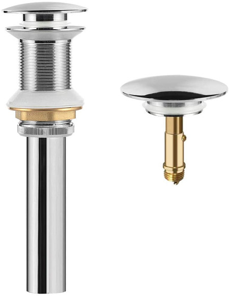 Royal Pop-up Drain in Chrome No Overflow