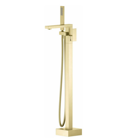 Royal Sedona Brushed Gold Square Freestanding Tub Filler