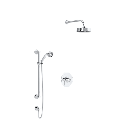 Rohl Deco Thermostatic Shower System - Polished Chrome