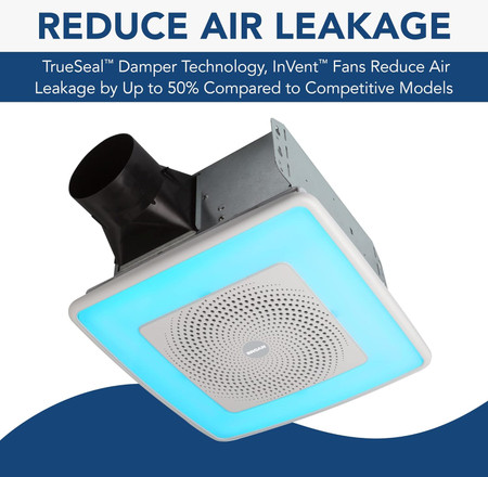 Broan - NuTone Chroma Comfort Bathroom Exhaust Fan with Sen-sonic ...