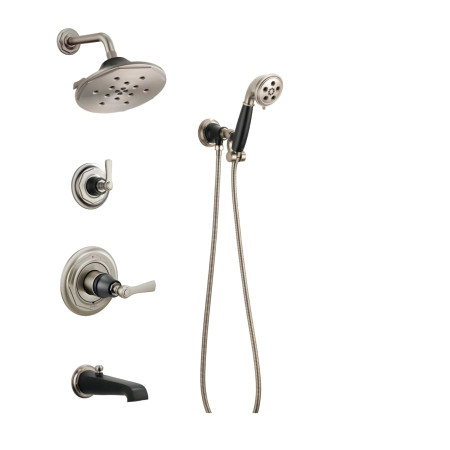Brizo Rook Tub & Shower System – Luxe Nickel Matte Black
