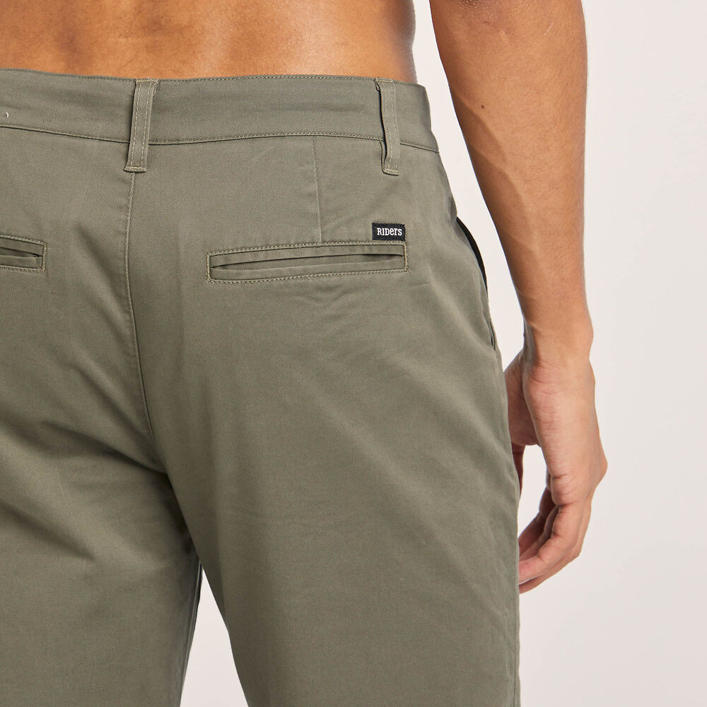 Stretch Chino - Dark Olive - Rob's Jeanery