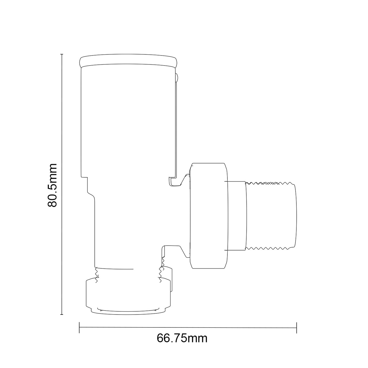 Colore Round Gunmetal Grey Angled Radiator Valves - Wholesale Domestic
