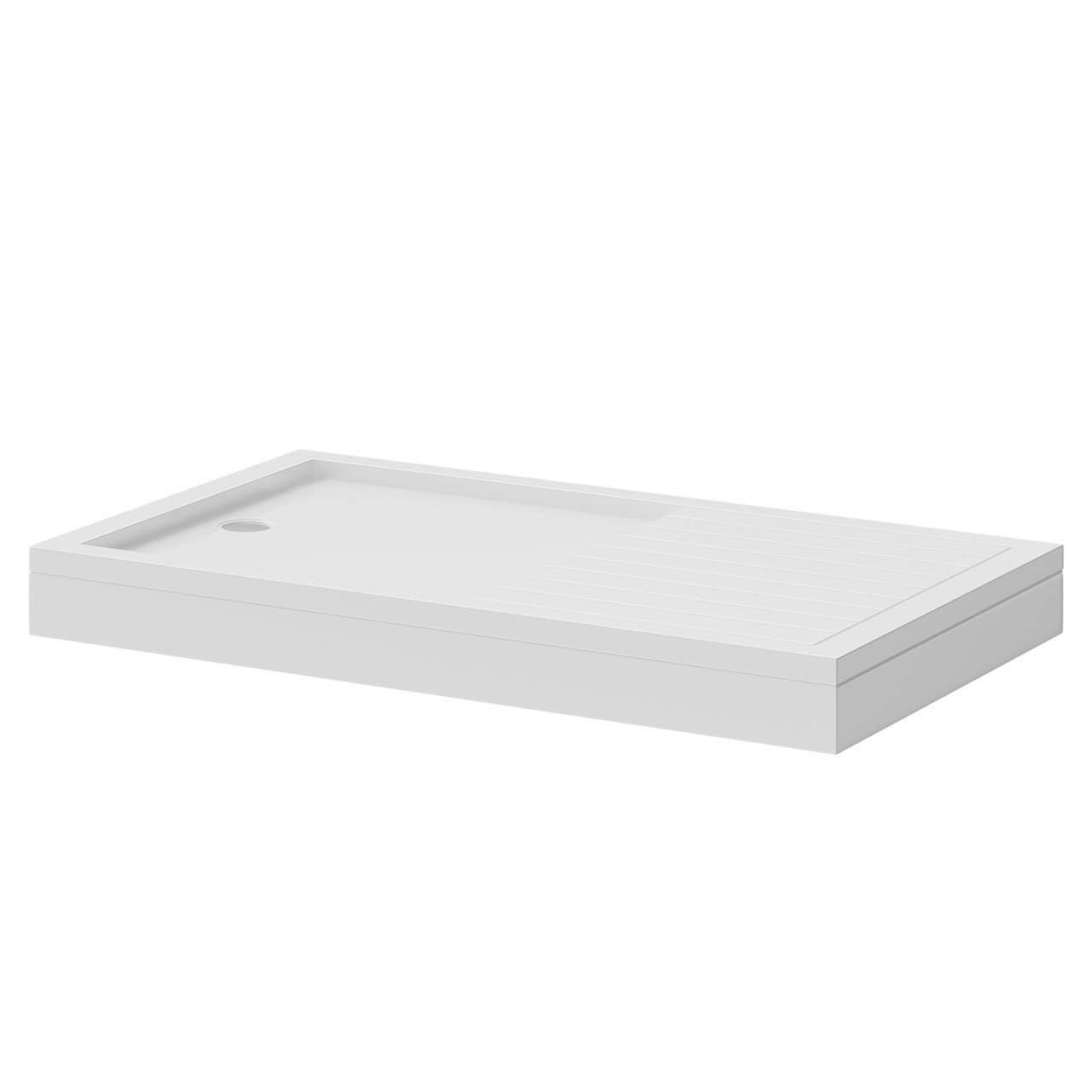 Pearlstone 1400mm x 800mm x 40mm Rectangular Walk In Shower Tray ...