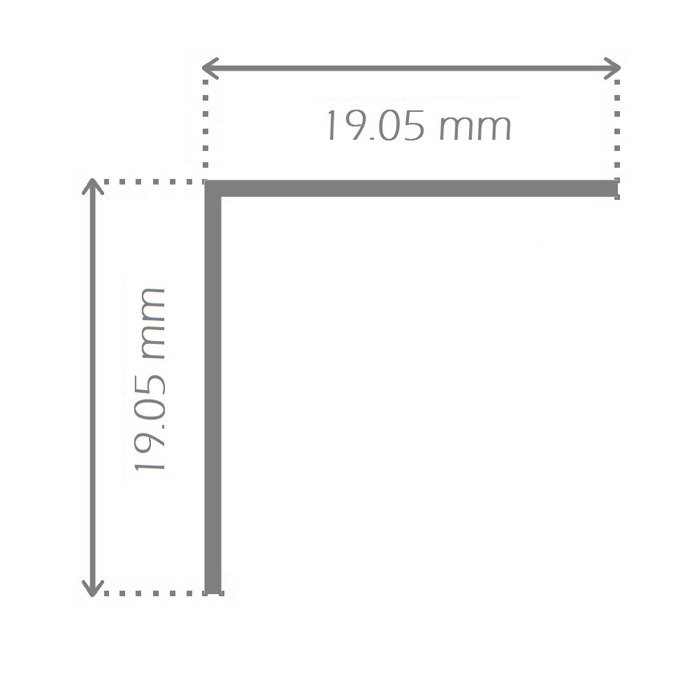 Multipanel Classic 11mm Wall Panel Angle Profile Trim Type 102 Bright ...