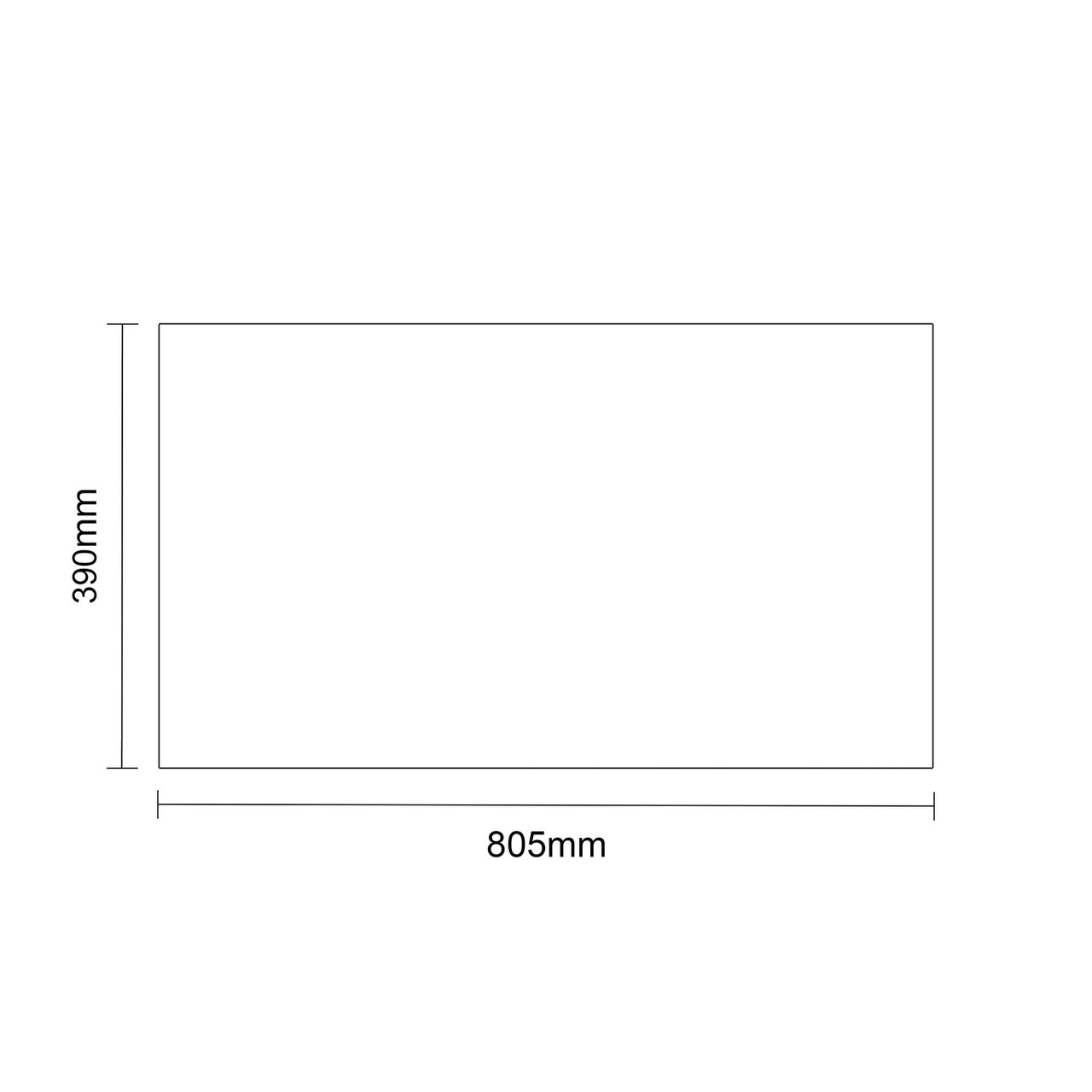 Napoli 460 Matt Black 800mm Worktop - Wholesale Domestic