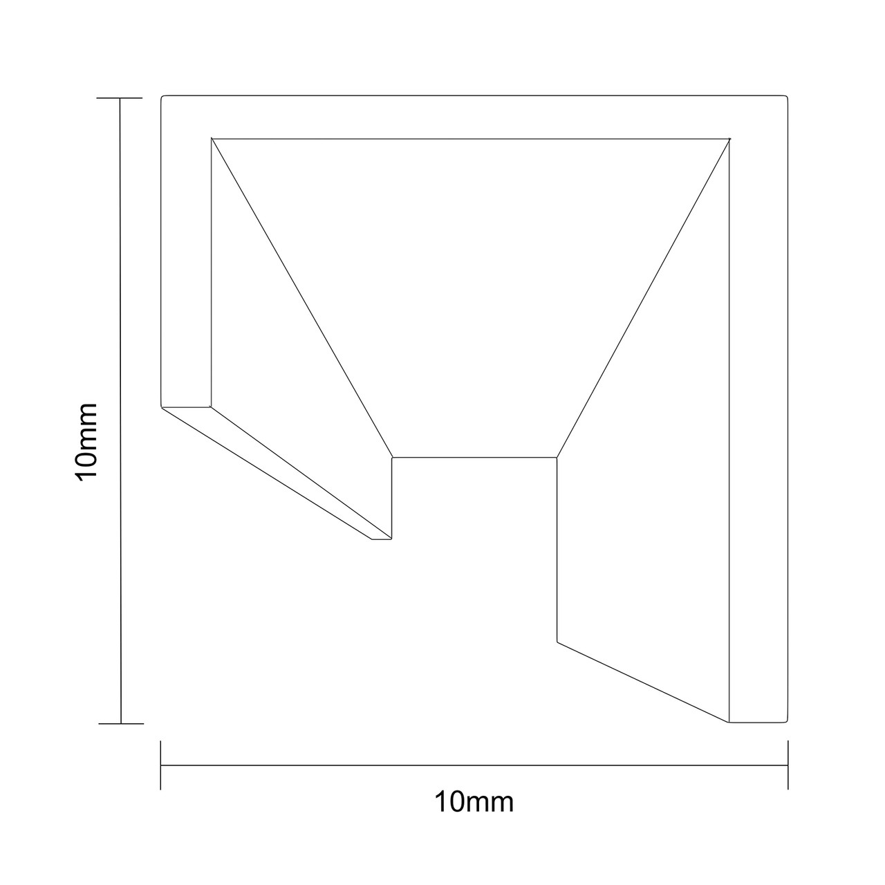 WholePanel 10mm Silver Wall Panel U Trim - Wholesale Domestic
