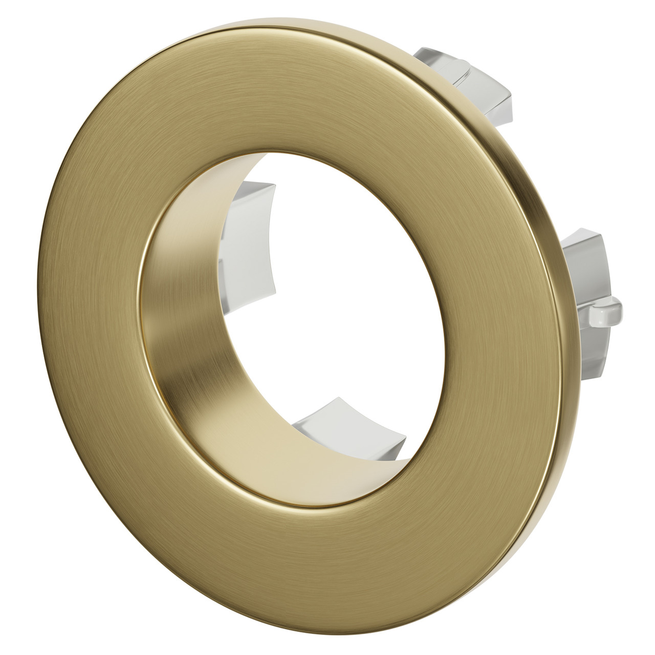 Colore Oval Brushed Brass Basin Overflow Insert - Wholesale Domestic