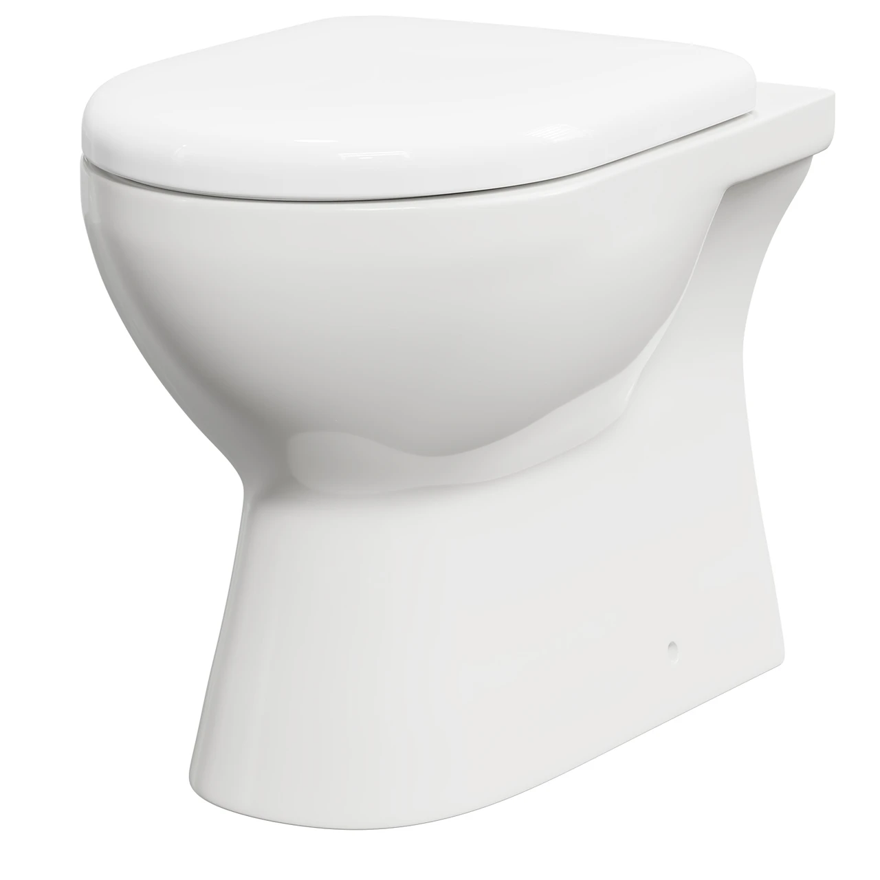 Kingston Rimless Back to Wall Toilet Pan with Soft Close Toilet Seat ...