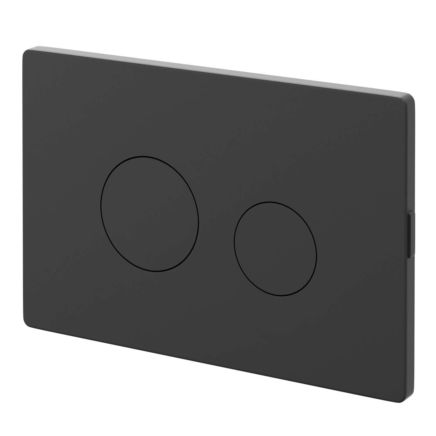 Colore Brushed Brass Pneumatic Dual Flush Plate with Round Buttons ...