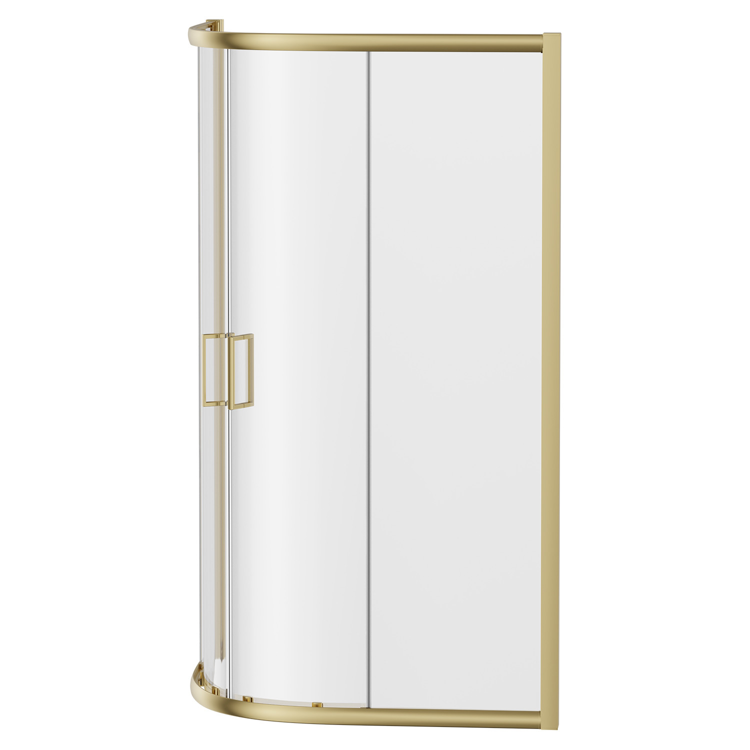 Colore Brushed Brass 1200mm x 800mm Offset Quadrant Shower Enclosure ...