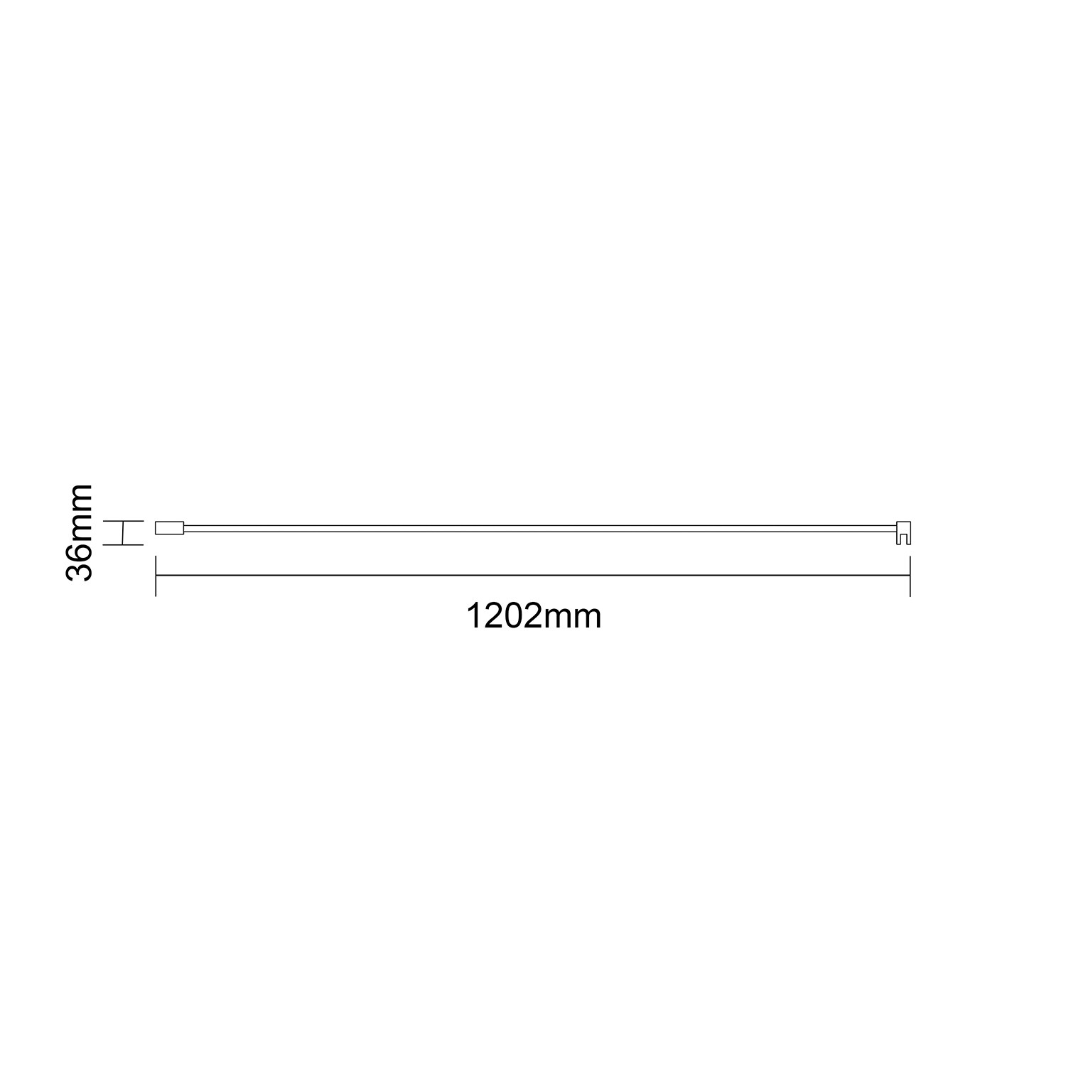 Pacco 8mm/10mm Polished Chrome Flat Support Bar - Wholesale Domestic
