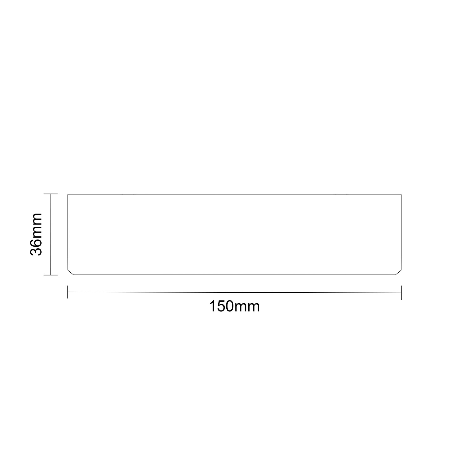 Colore Gunmetal Grey 150mm Finger Pull Handle - Wholesale Domestic