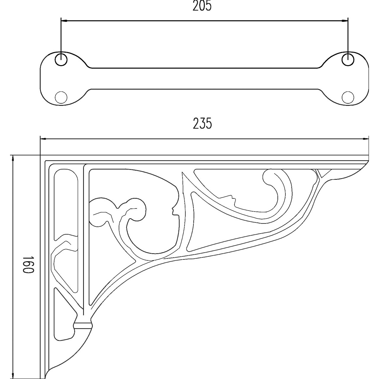 Old London Chrome Ornate Cistern Brackets - FA322 - Wholesale Domestic