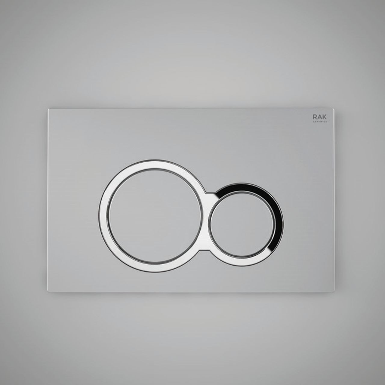 RAK Matt Chrome Flush Plate with Round Push Plates - FSRAKPPL005 ...