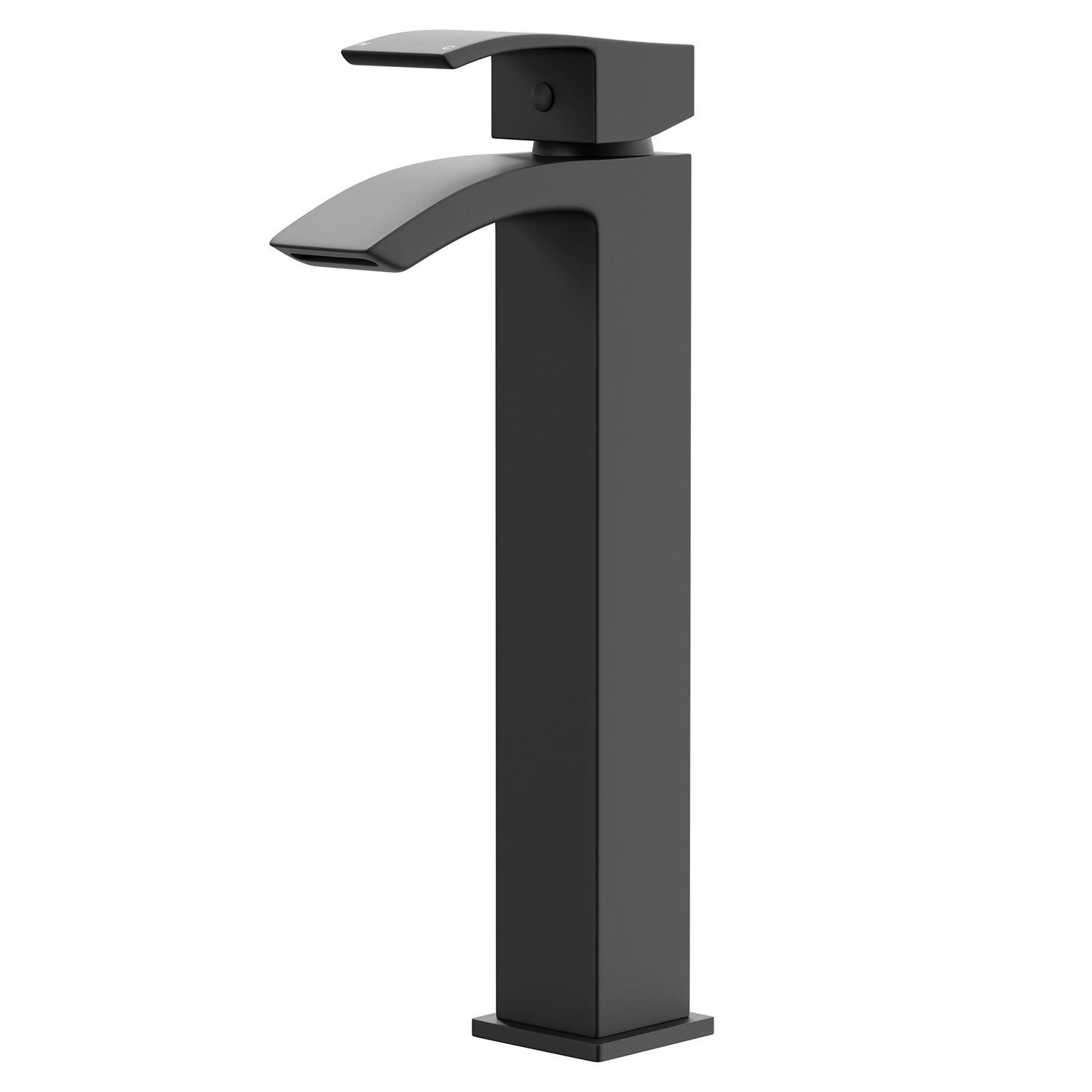Colore Square Matt Black Mono Basin Mixer Tap - Wholesale Domestic