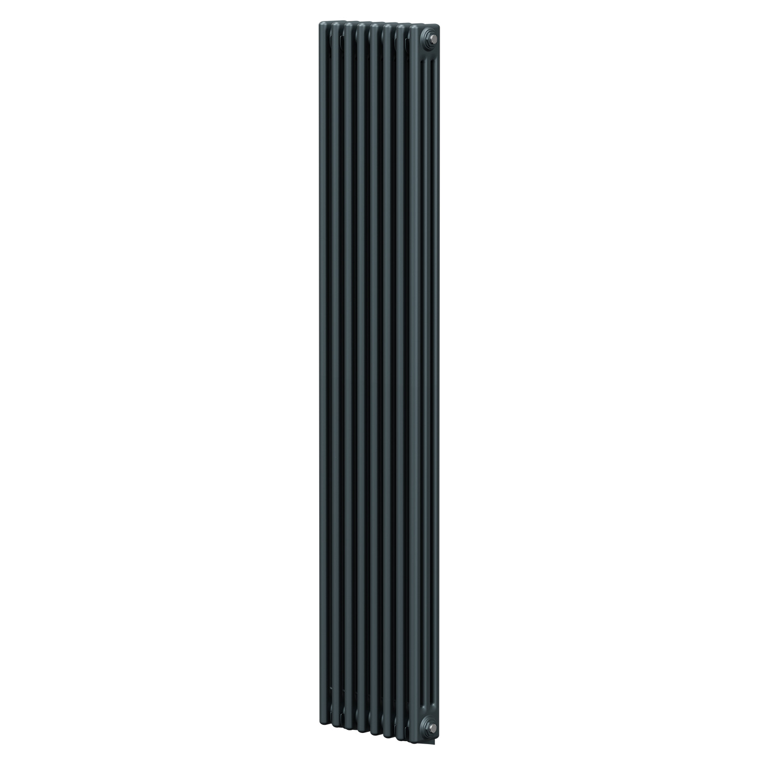 Colore Colosseum Matt Black 1800mm x 376mm Triple Panel Radiator ...