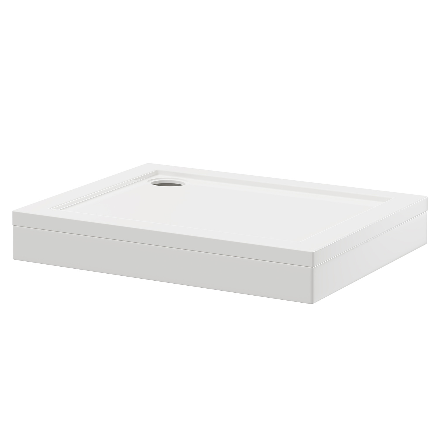 Pearlstone Slate 900mm x 700mm x 40mm Rectangular Shower Tray ...