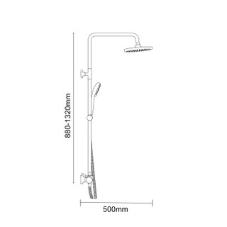 Delta Thermostatic Rigid Riser and Handset Shower System - Wholesale ...