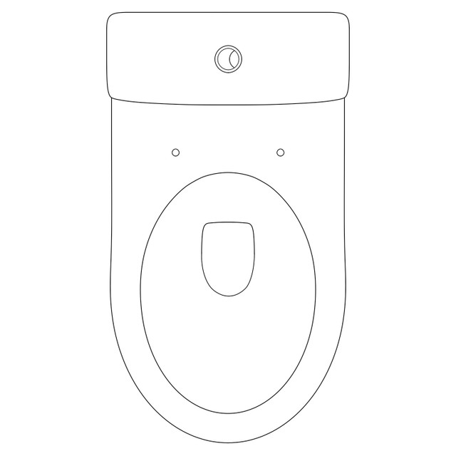 Ideal Comfort Height Close Coupled Toilet Pan and Cistern with Fittings ...
