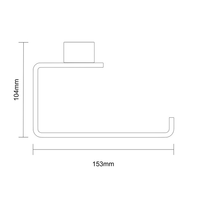 Taurus Brushed Bronze Wall Mounted Toilet Roll Holder - Wholesale Domestic