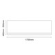 Napoli Deep Blue 1700mm Front Bath Panel with Plinth - Wholesale Domestic