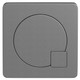 Colore Square Gunmetal Grey Modern Dual Flush Push Button - Wholesale ...