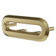Colore Oval Brushed Brass Basin Overflow Insert - Wholesale Domestic