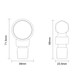 Colore Dias Gunmetal Grey Thermostatic Angled Radiator Valves ...