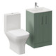 Avant Satin Green 500mm 2 Door Vanity Unit and Kingston Toilet Suite ...