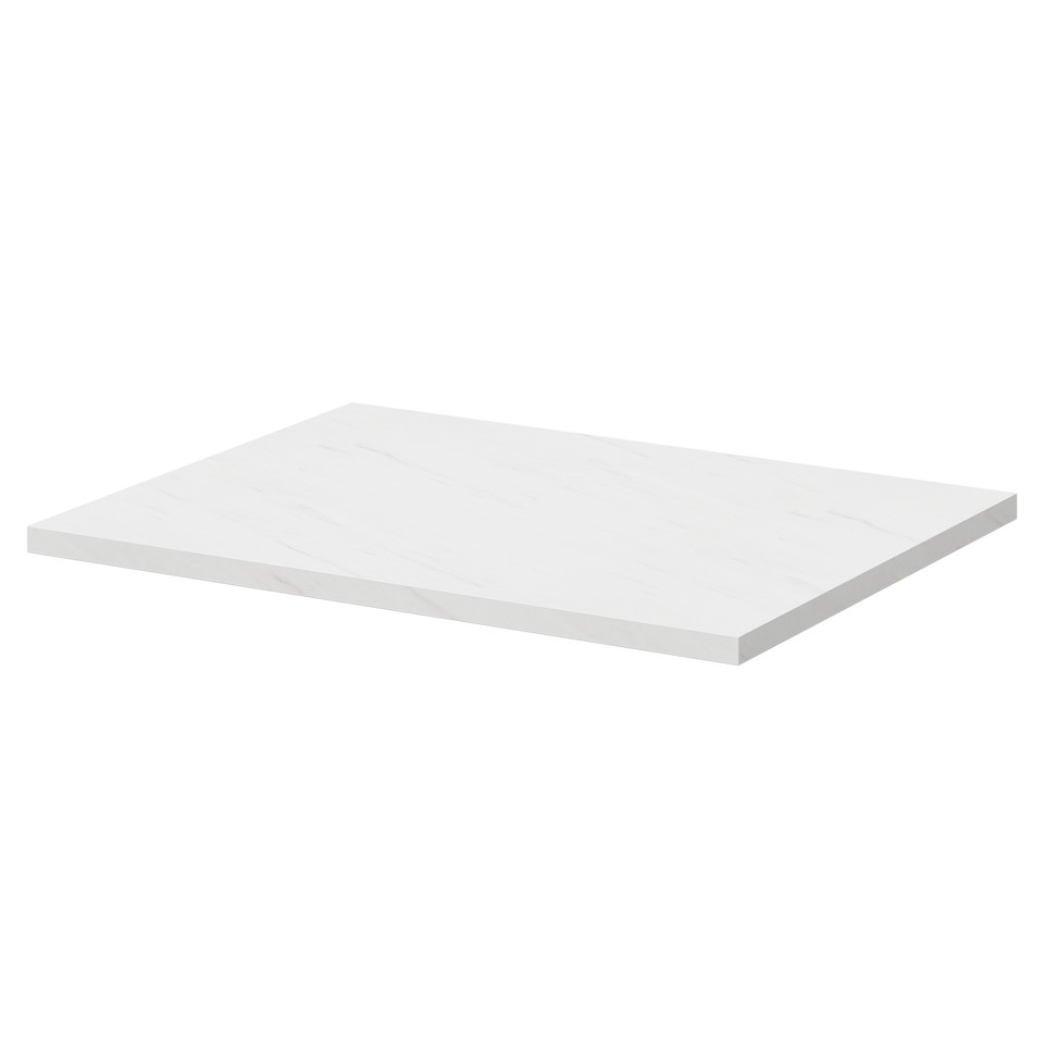 White Levanto Marble 500mm x 390m x 20mm Laminate Worktop