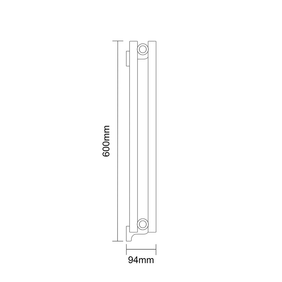 Boone Anthracite 600mm x 1440mm Double Panel Radiator - Wholesale Domestic