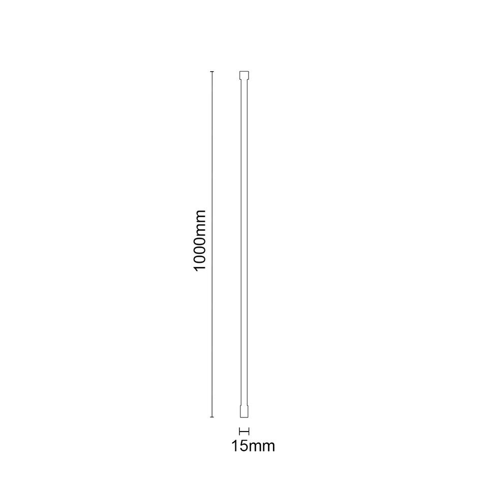 Colore 8mm/10mm Matt Black Support Bar - Wholesale Domestic