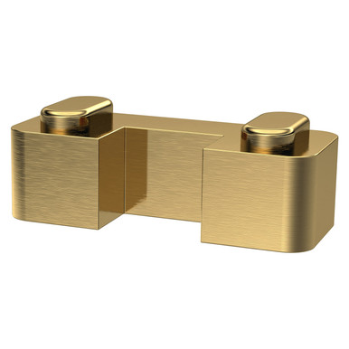 Nuie Brushed Brass Wetroom Shower Screen Support Foot - WRSF017 ...