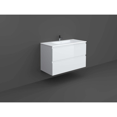 RAK Joy Pure White 1000mm Wall Hung Vanity Unit - JOYWH100PWH ...