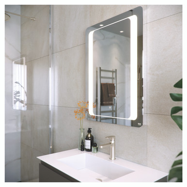 RAK Tanzanite 600mm x 800mm Illuminated LED Mirror with Demister and ...