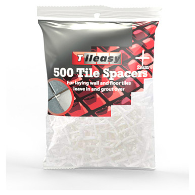 Tileasy Bag of 500 2mm Tile Spacers - LS500/2MM - Wholesale Domestic