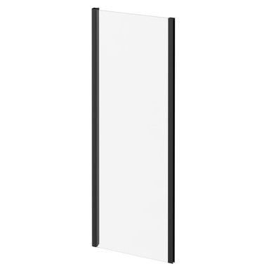 Series 8 Plus Matt Black 760mm Shower Enclosure Side Panel