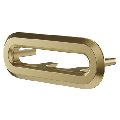 Colore Oval Brushed Brass Basin Overflow Insert - Wholesale Domestic