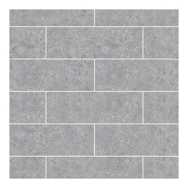 WholePanel 10mm Light Grey Stone Effect Brick 1000mm x 2400mm Wall ...