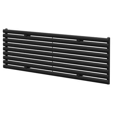 Colore Boone Matt Black 540mm x 1800mm Horizontal Single Panel Radiator ...