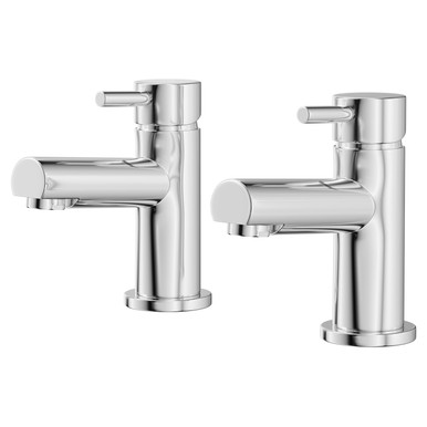 Circo Chrome Basin Taps Pair - Wholesale Domestic
