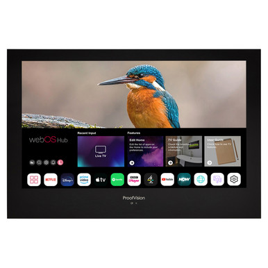 ProofVision Premium Black 27" Waterproof Bathroom Smart Television ...