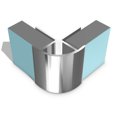 Multipanel Classic 11mm Wall Panel External Corner Trim Type B Bright ...