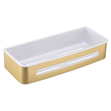 Andros Colore Brushed Brass Wall Mounted Rectangular Basket - Wholesale ...