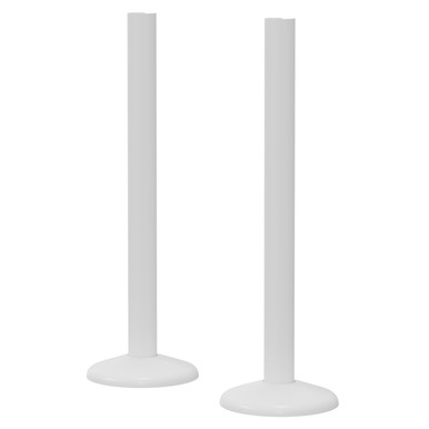 Dias Colore White 200mm PVC Retrofit Snap-On Radiator Pipe Covers ...