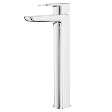 Aero Polished Chrome High Rise Basin Mixer Tap - Wholesale Domestic