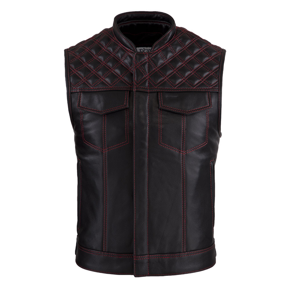 Leather Motorcycle Vests for Men - Custom Biker Vests